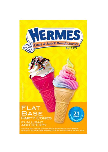 Party Cones 21 Pack - Flat Bottom | Hermes